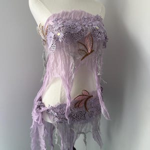 Beautiful Ethereal Outfit Fairy Tale Textile Art to Wear Top and Belt ...