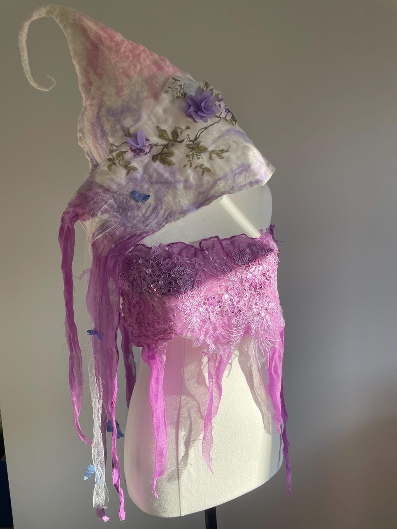 Beautiful Felted Fairytale Princess Outfit. Hat and Top Set. Made by ...