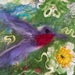Beautiful Felted Bird Art Wool Painting. Made With Soft Australian ...
