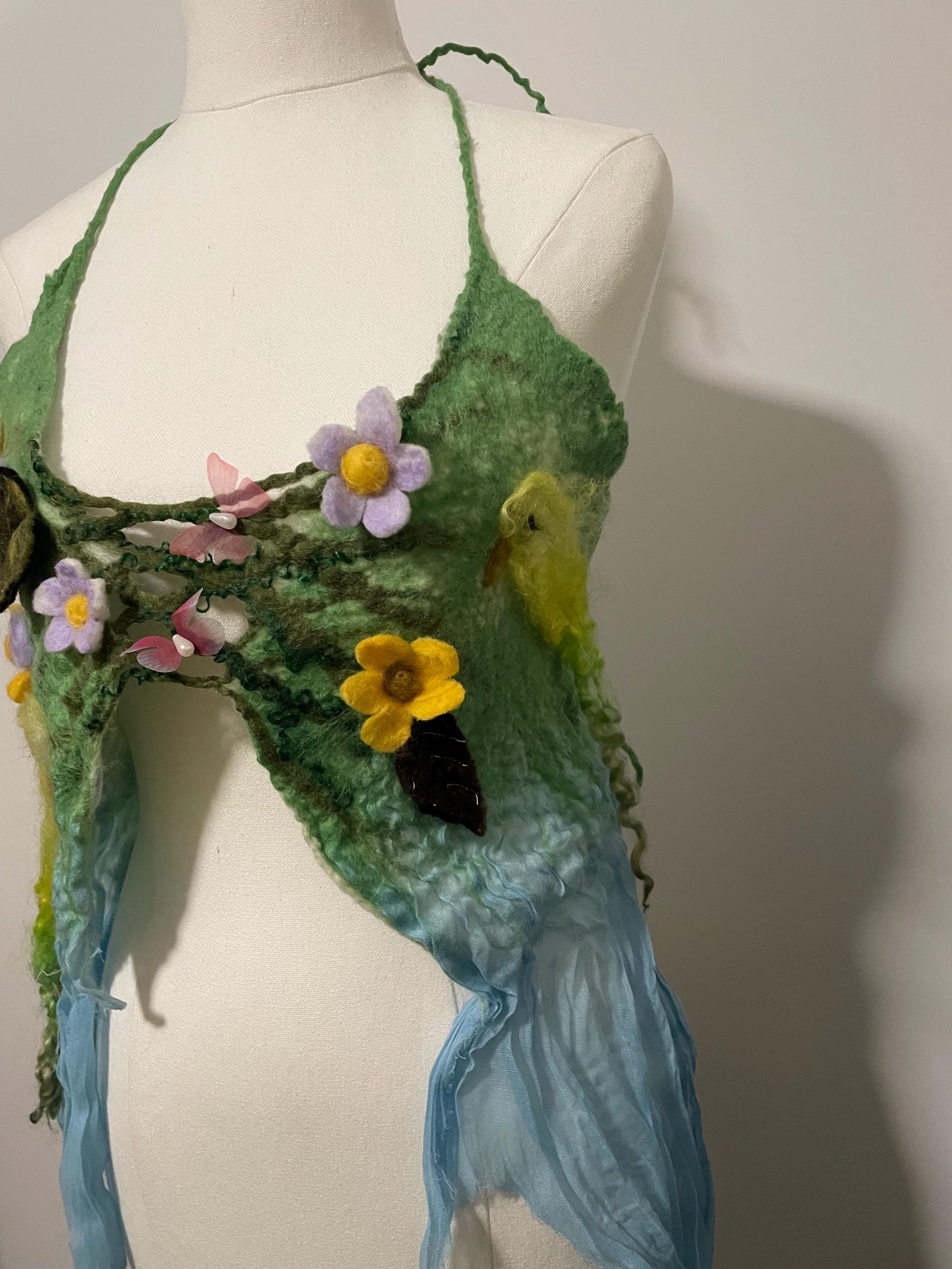 Beautiful Nuno Felted Fairy Tale Top. Woodland Fairy Top.made by Myself ...