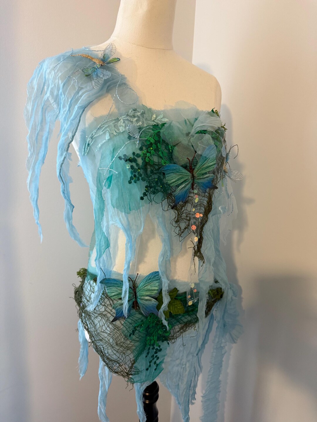 Riverside Ethereal Outfit! Textile Art to Wear Top and Skirt. Size ...
