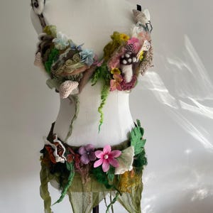 Custom Made to Order~ethereal Fungi Forest Fae Embellished Push up Bra ...