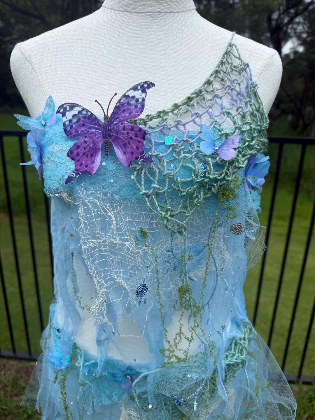 Fairytale Mer Fae Ethereal Outfit. Half Mermaid Half Fairy! Blue ...
