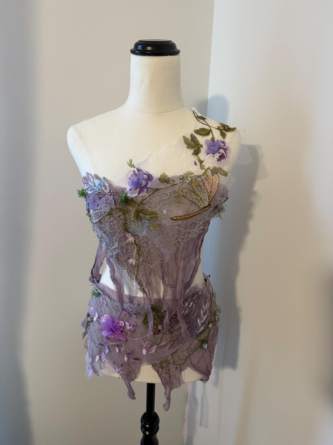 Fairytale Forest Ethereal Outfit! Textile Art to Wear Top and Belt ...