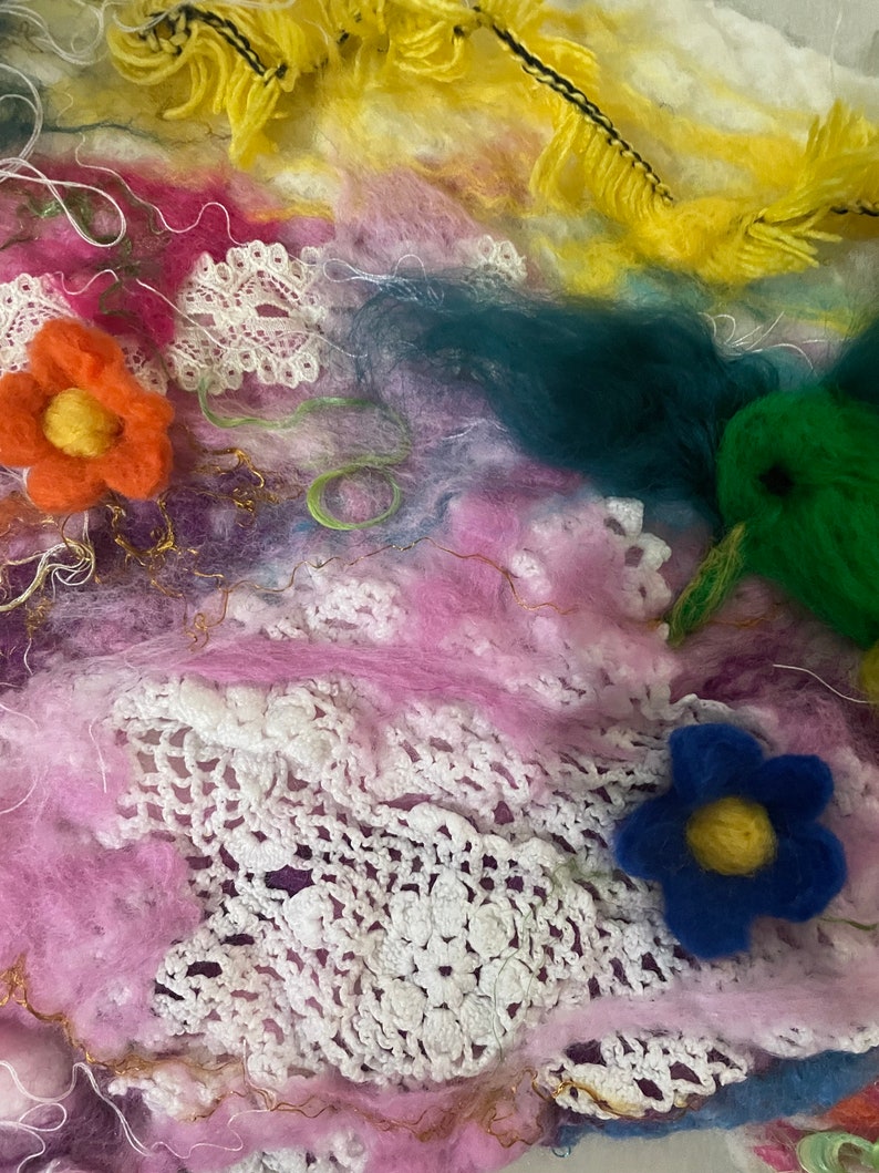 Original Felted Artwork. One of a Kind OOAK Bird Art. Textile Art Work ...