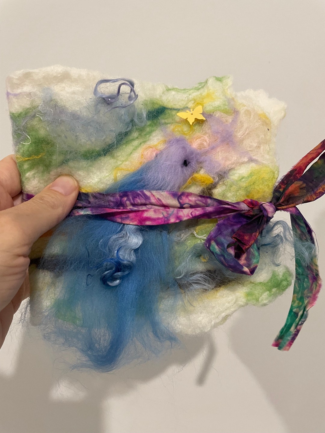 Felted Bird Book Cover. Felted With Soft Australian Merino Wool. and ...