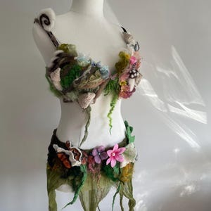 Custom Made to Order~ethereal Fungi Forest Fae Embellished Push up Bra ...