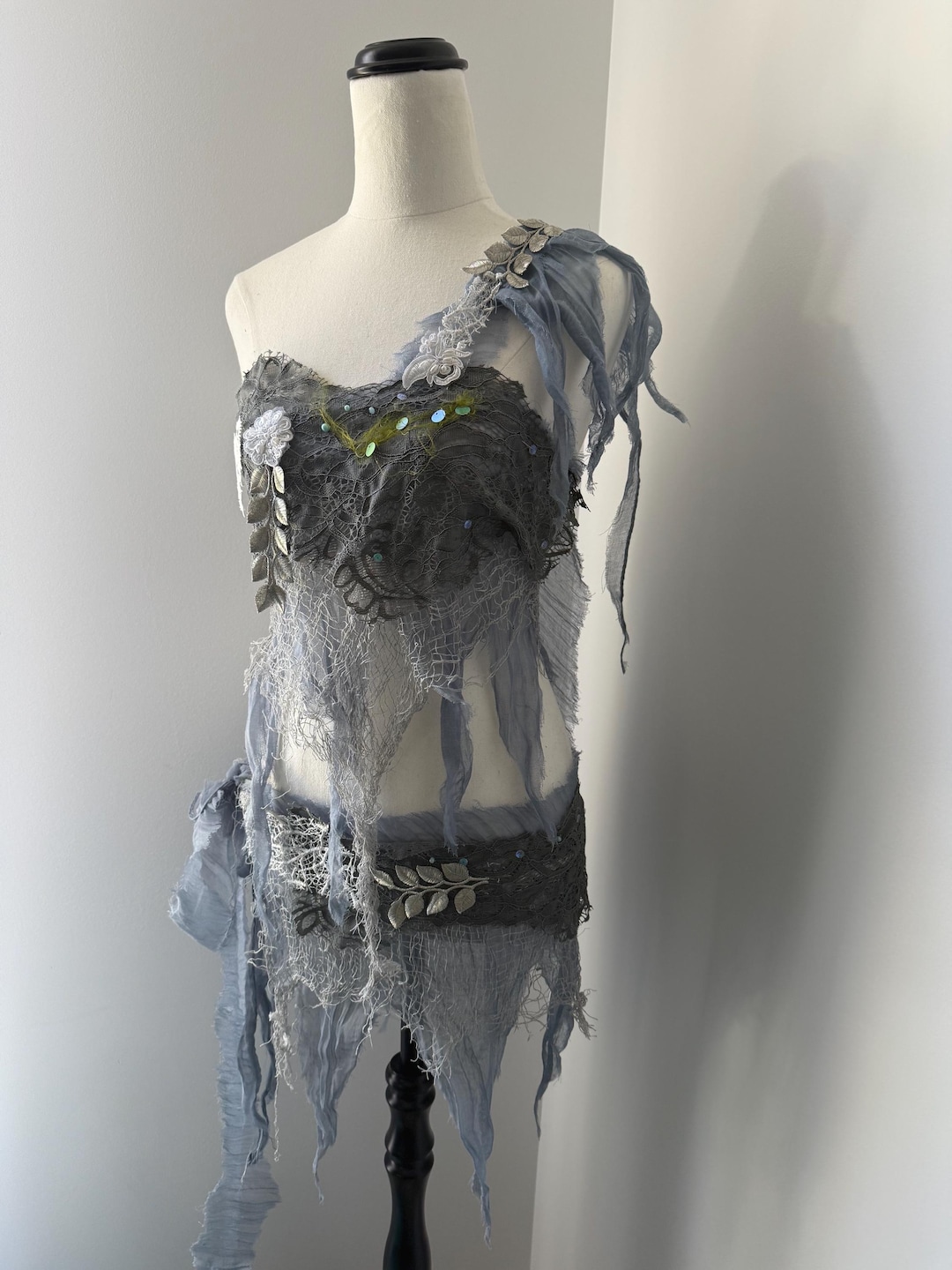Beautiful Ethereal Outfit! Textile Art to Wear Top and Belt. Size ...