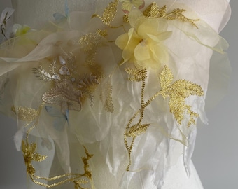 Beautiful Ethereal Top! Fairy Tale Textile Art to Wear Top. Small. Size ...