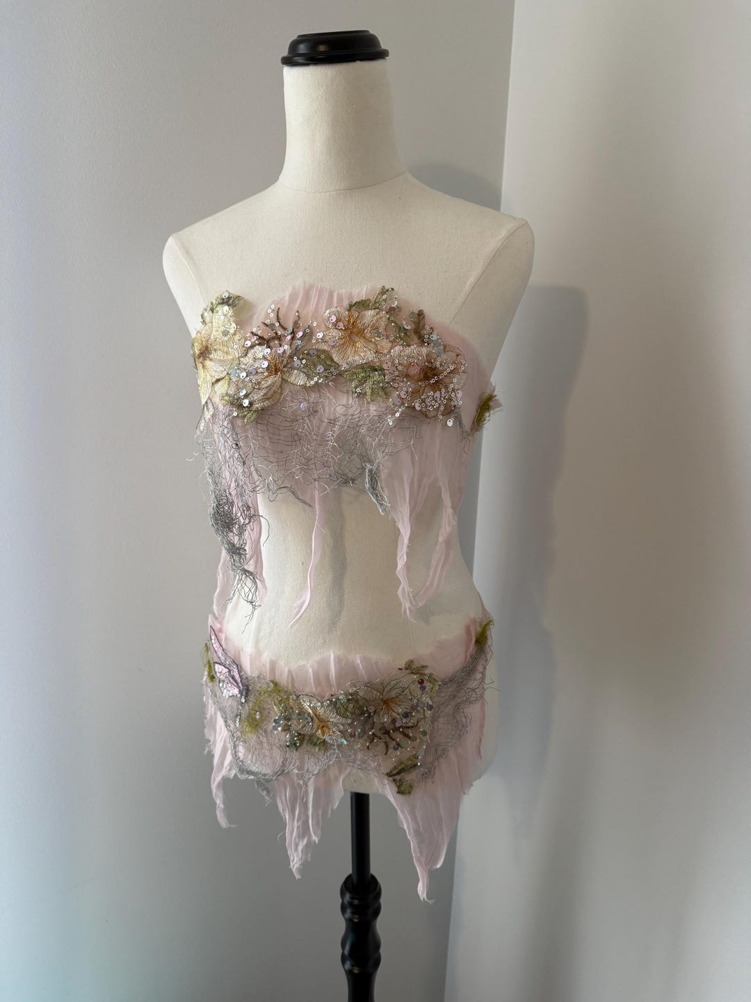 Beautiful Ethereal Outfit! Textile Art to Wear Top and Belt. Size ...