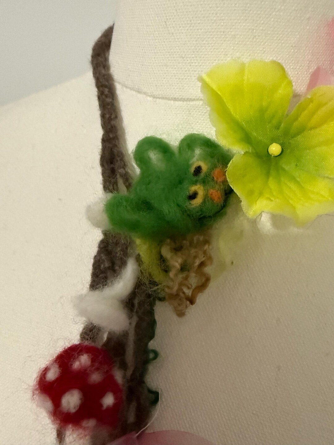 Lovely Tiny Frog Necklace. Needle Felted. Very Soft Australian Merino ...