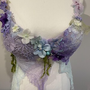 Ethereal Mer Fae Embellished Push up Bra Top! Fairy Tale Textile Art to ...