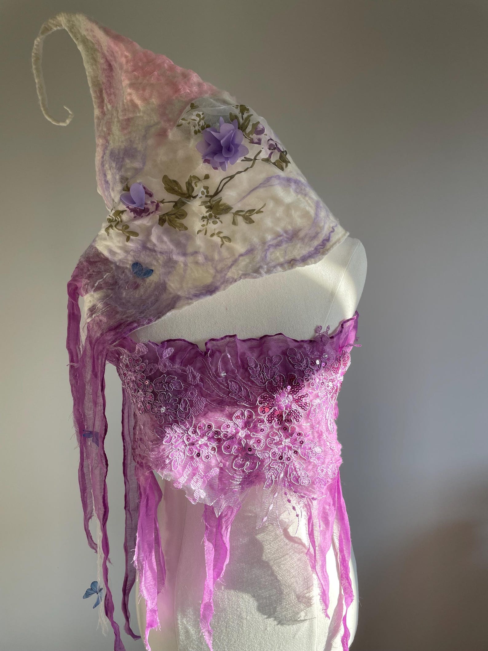 Beautiful Felted Fairytale Princess Outfit. Hat and Top Set. Made by ...