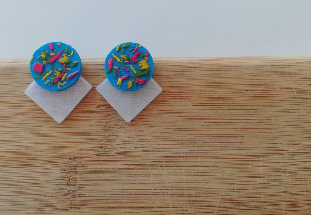 3D and Pencil Chips Square and Circle - Etsy