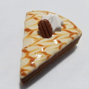 Pie Slice Magnet, Miniature Polymer Clay Food, Polymer Clay Magnet ...