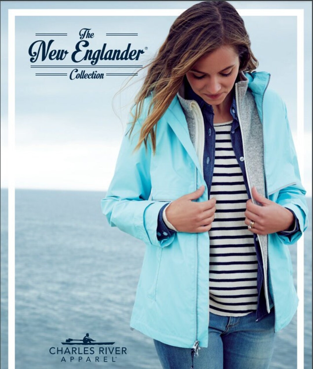 Charles River Rain Jacket-aqua-monogrammed Jacket-womens Rain Jacket ...