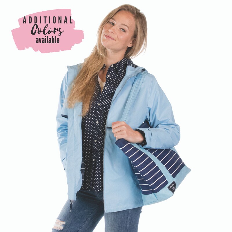 Monogrammed Rain Jacket - Etsy