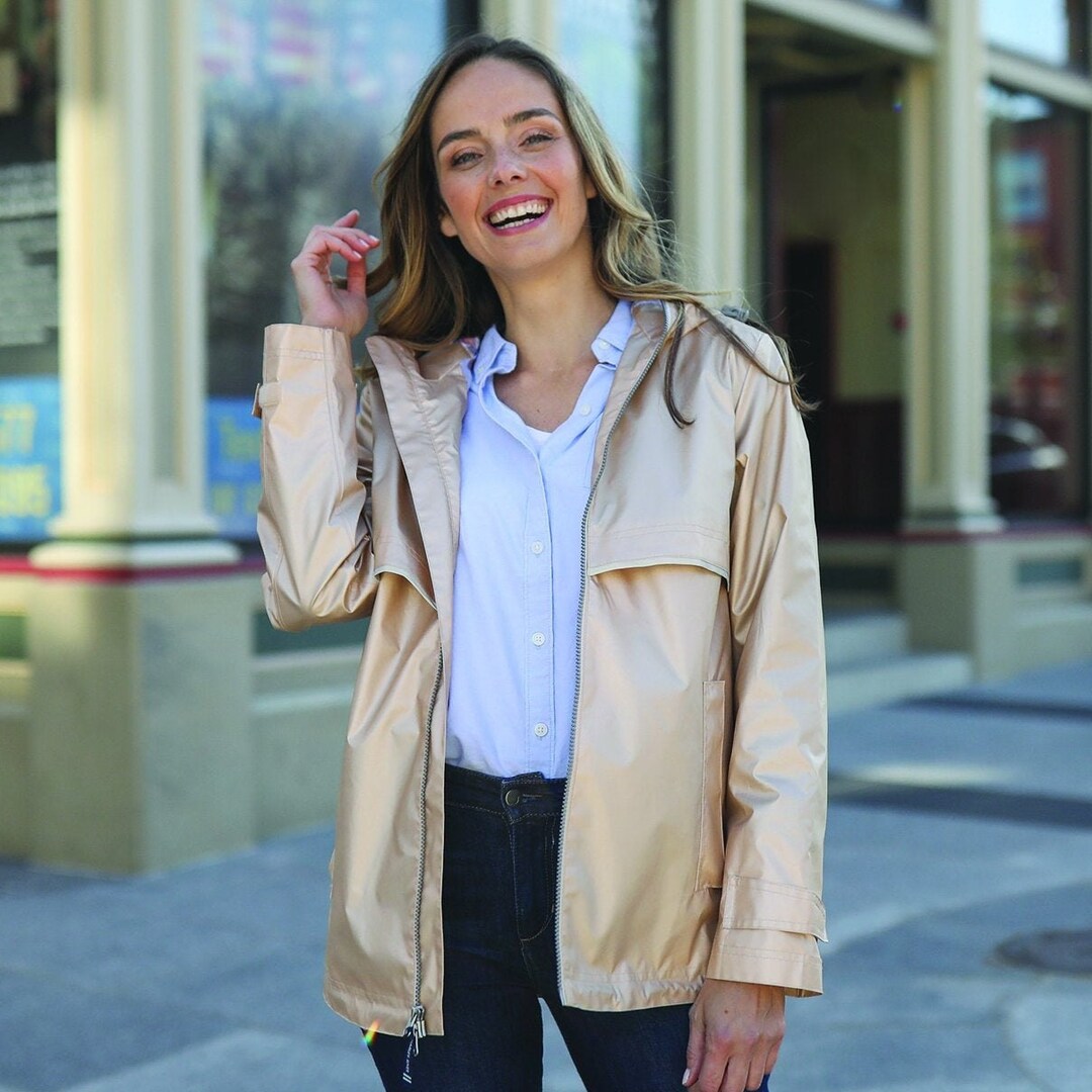 Charles River Rain Jacket Monogrammed Jacket Womens Rain - Etsy