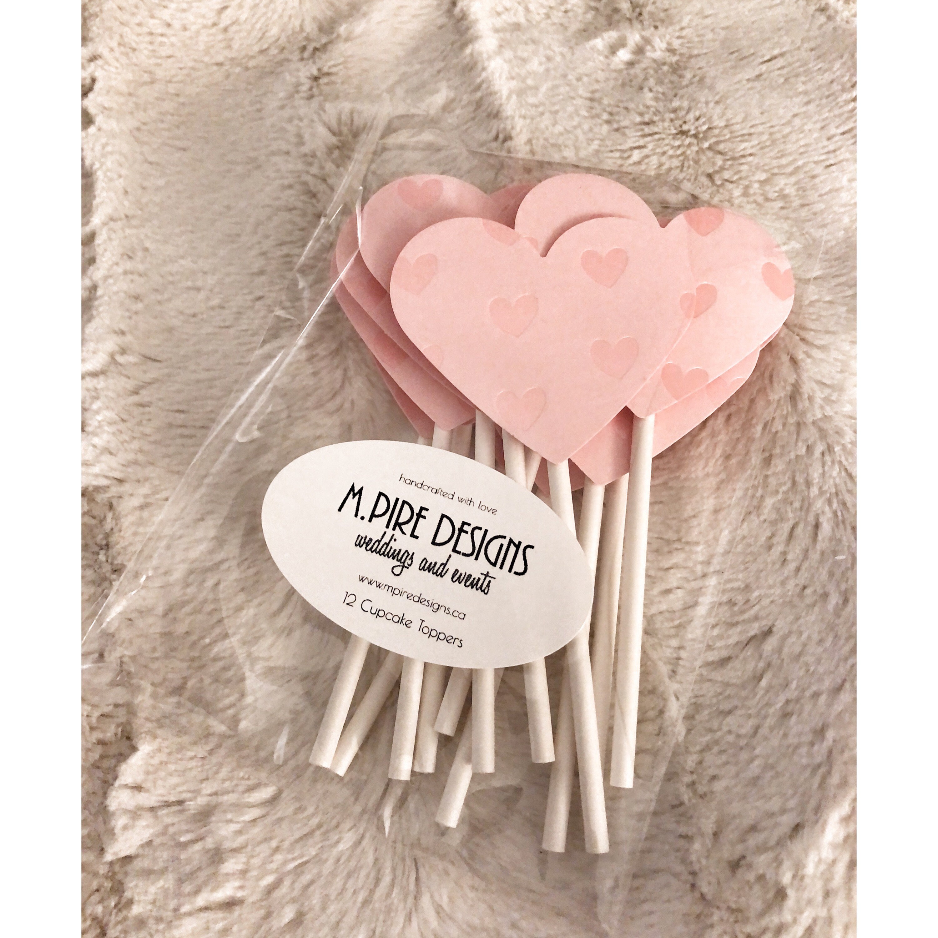 Heart Shaped Cupcake Toppers Red Heart Cupcake Toppers Pink - Etsy