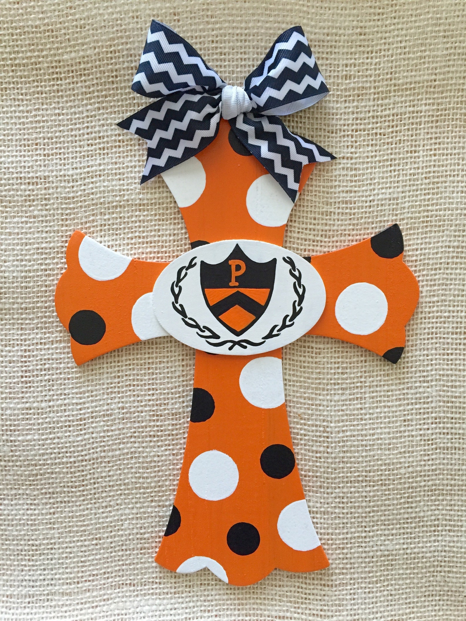 Custom Wooden Cross Team Themed Cross Hand Painted | Etsy