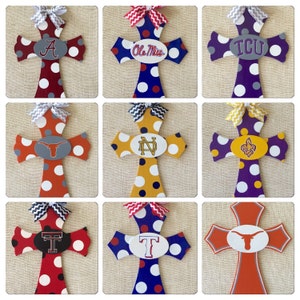 Custom Wooden Cross Team Themed Cross Hand Painted Decorative Cross ...