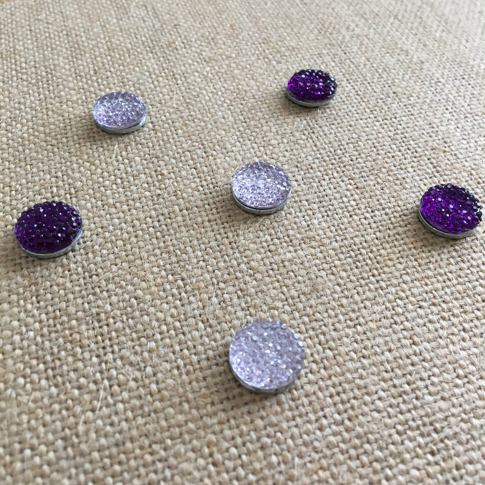 Purple Magnets Gemstone Magnets Purple and Lavender - Etsy