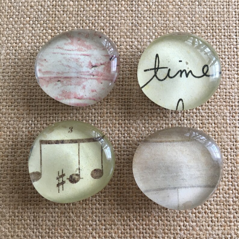 Music Magnets Glass Magnets Stone Magnets Pebble Magnets - Etsy