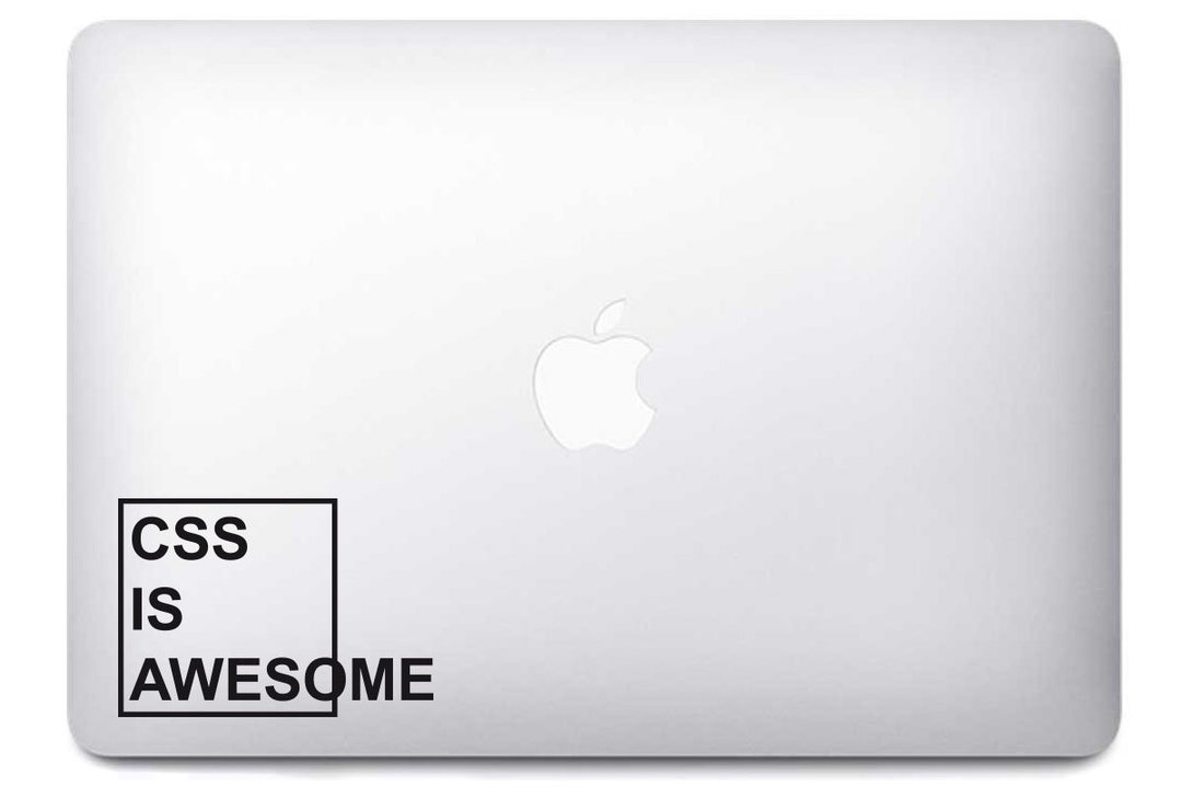 CSS IS AWESOME Stickers for Black or White MacBook - Etsy