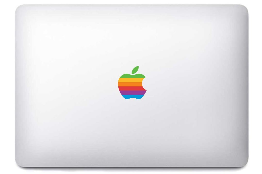 Old School Color Apple Logo Stickers for MacBook Pro Air Imac - Etsy