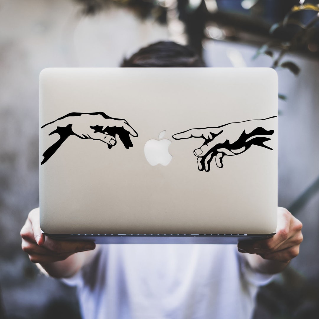 Stickers for Michelangelo the MacBook Pro Air Hands Made in FRANCE Same ...