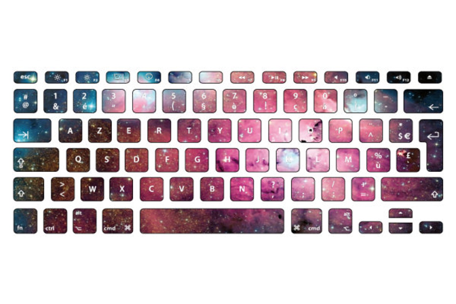 Keyboard Stickers for MacBook Galaxy - Etsy