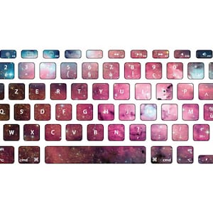 Keyboard Stickers for MacBook Galaxy - Etsy