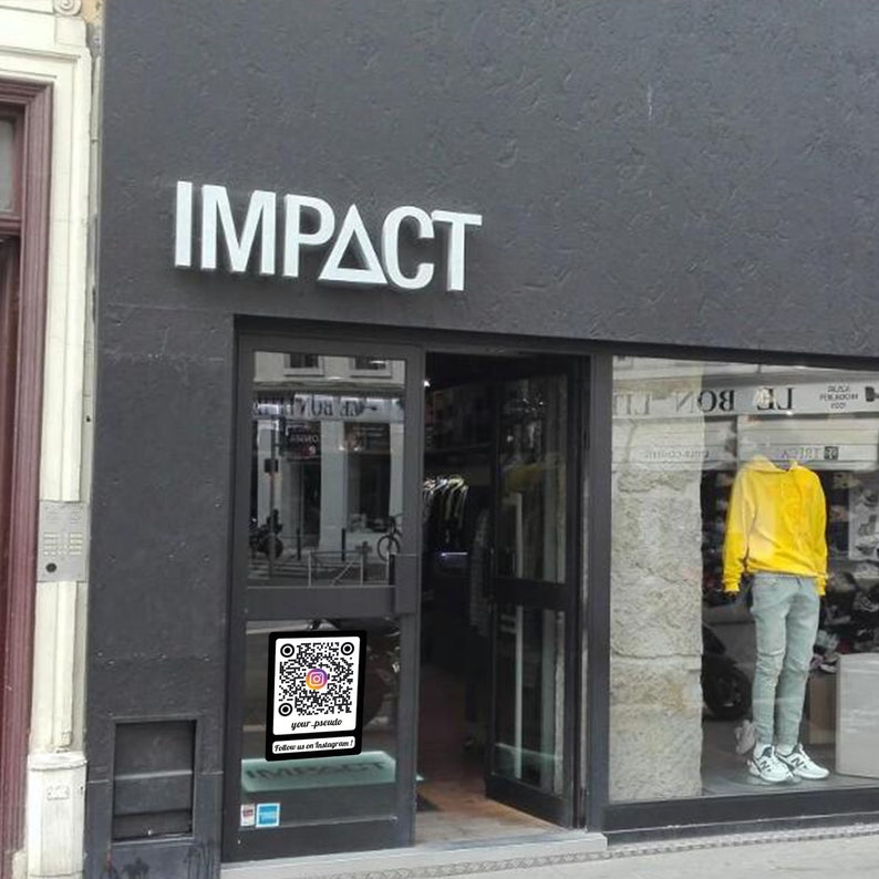 Stickers QR Code Scan Me Instagram Flash Code 29cm X 21cm 100% - Etsy