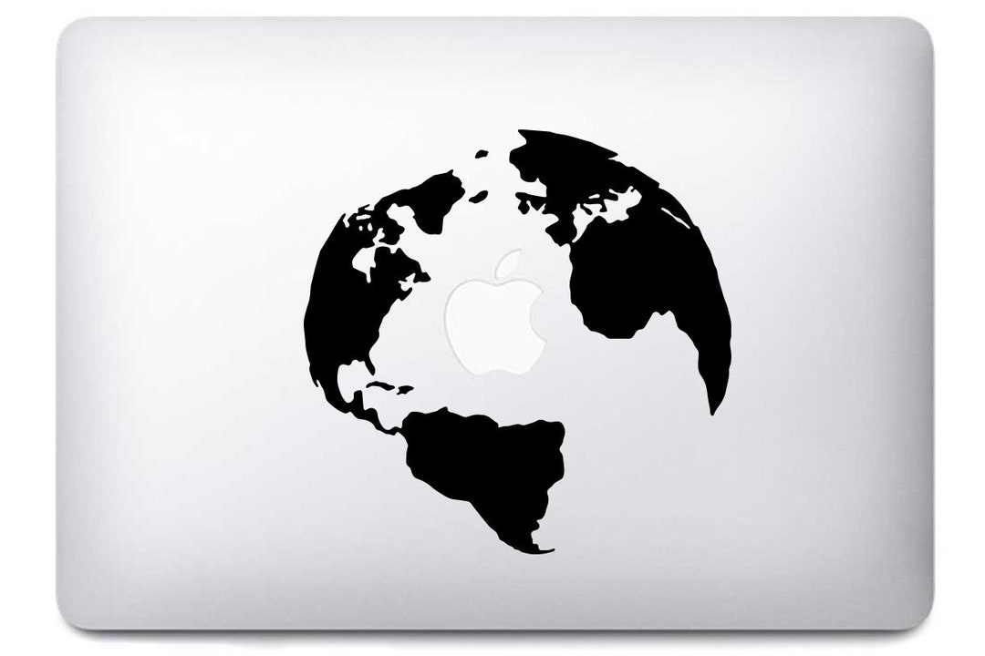 Mac Globe World Stickers for MacBook Pro Air - Etsy