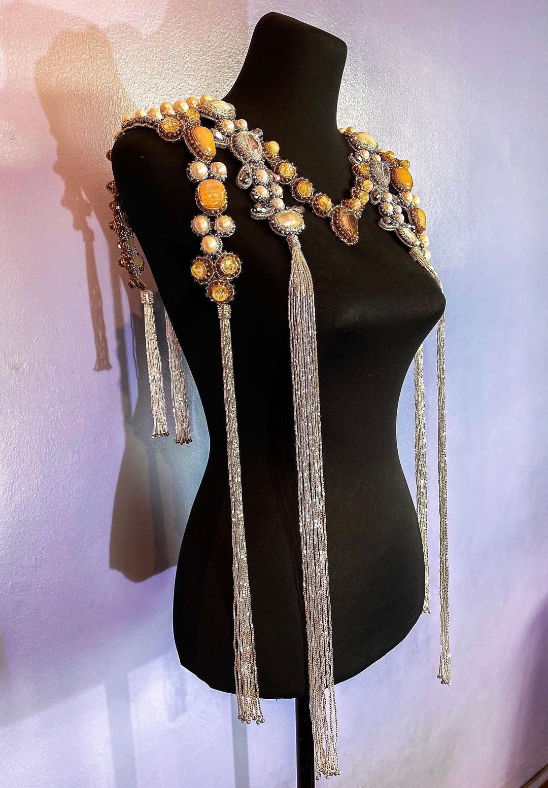 Almost Famous Necklace, Long Tassel Rock N' Roll Shoulder Necklace ...