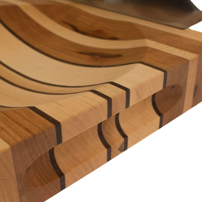 Maple/Cherry/Walnut Alaskan Ulu Board and Knife Set | Etsy