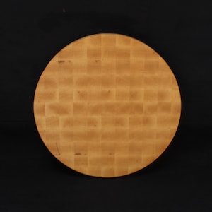 Round Maple Cutting Board, End Grain Wood Cutting Board, Butcher Block, Chopping Block. Round ...