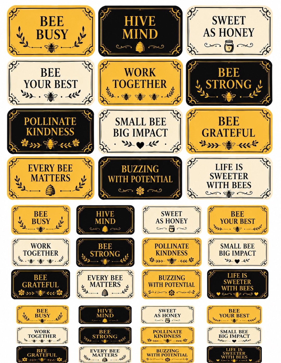 Printable Bee Labels - Etsy Australia