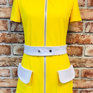 Yellow Mod Dress, 1960s, Vintage Inspired, Short Sleeves - Etsy