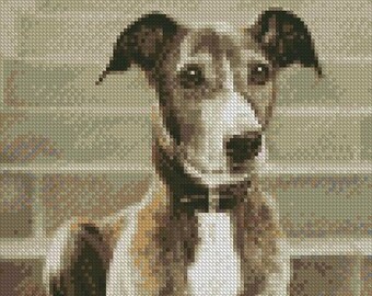 Cross Stitch Chart or Complete Kit Greyhound Dog Kitt - Etsy
