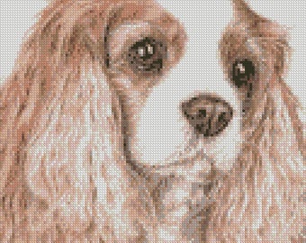 King Charles Cavalier Spaniel Cross Stitch Pattern Only - Etsy