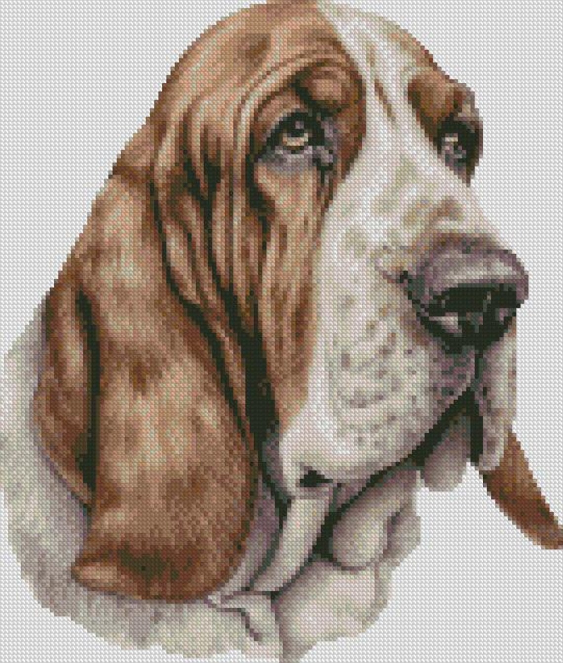 Basset Hound Dog 1 Cross Stitch Chart Instant Download PDF Pattern ...