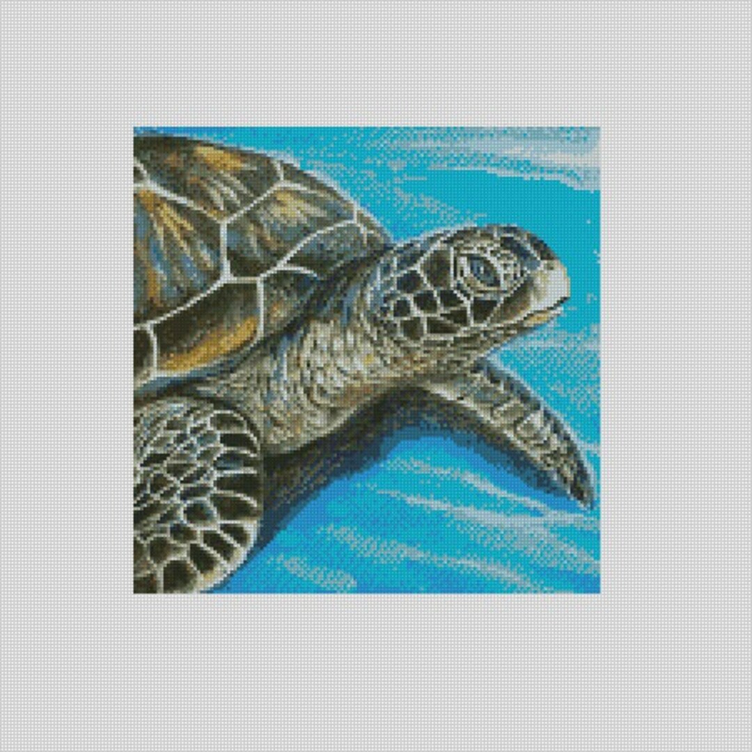 Sea Turtle Cross Stitch Chart Instant Download PDF Pattern Keeper ...