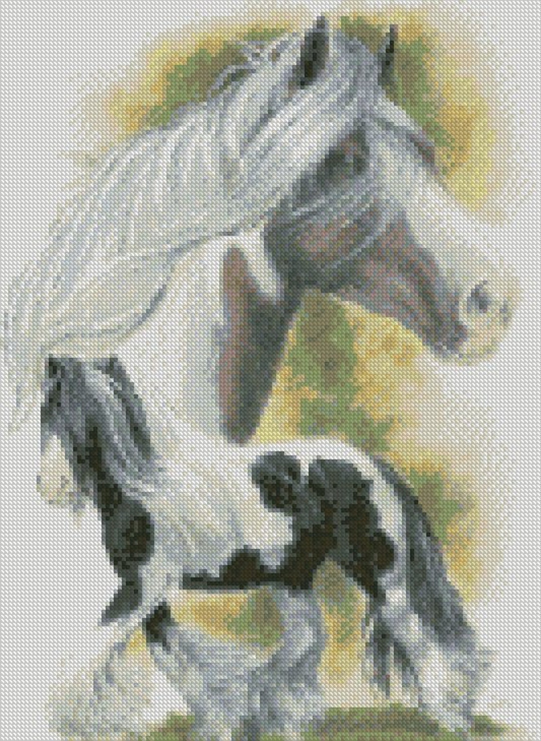 Cross Stitch Chart or Complete Kit Horse Gypsy Vanner - Etsy