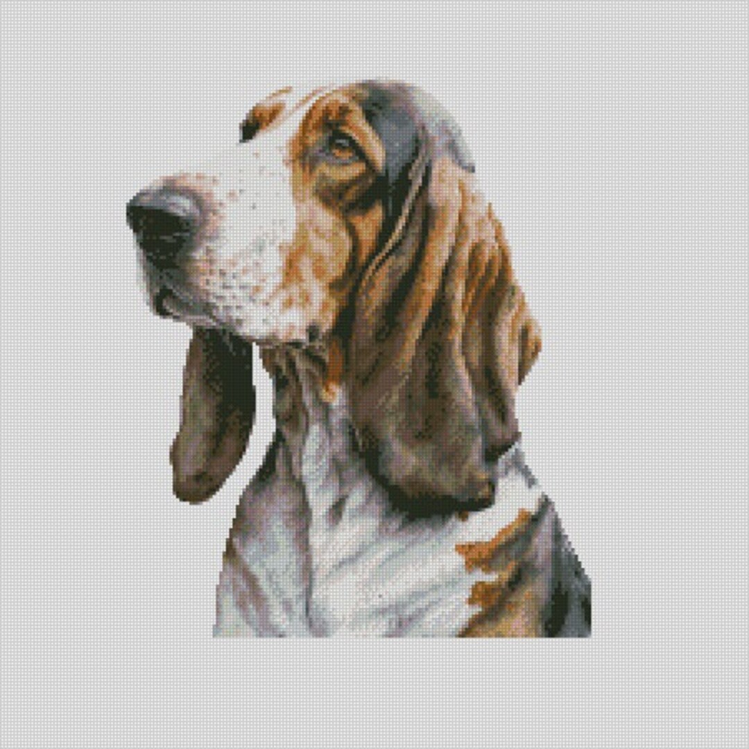 Basset Hound Dog 3 Cross Stitch Chart Instant Download PDF Pattern ...