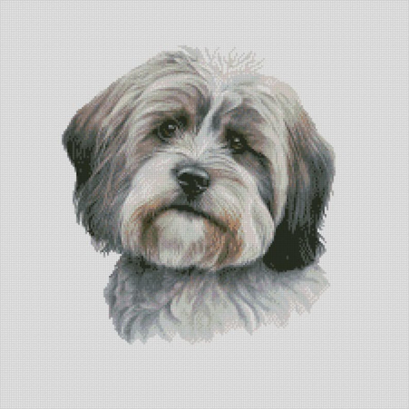 Havanese Dog 2 Cross Stitch Chart Instant Download PDF Pattern Keeper ...