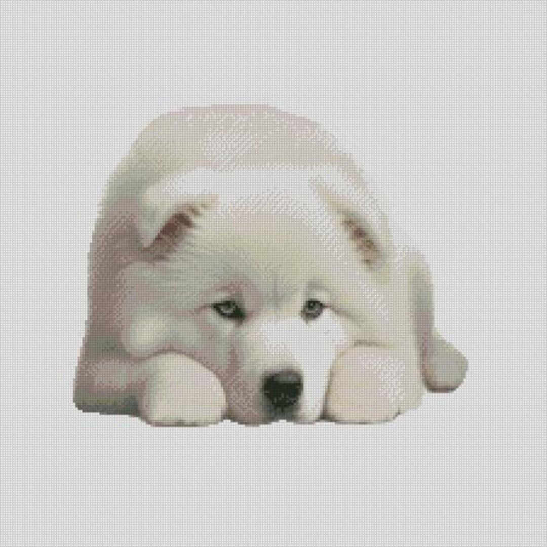 Samoyed Dog 3 Cross Stitch Chart Instant Download PDF Pattern Keeper ...