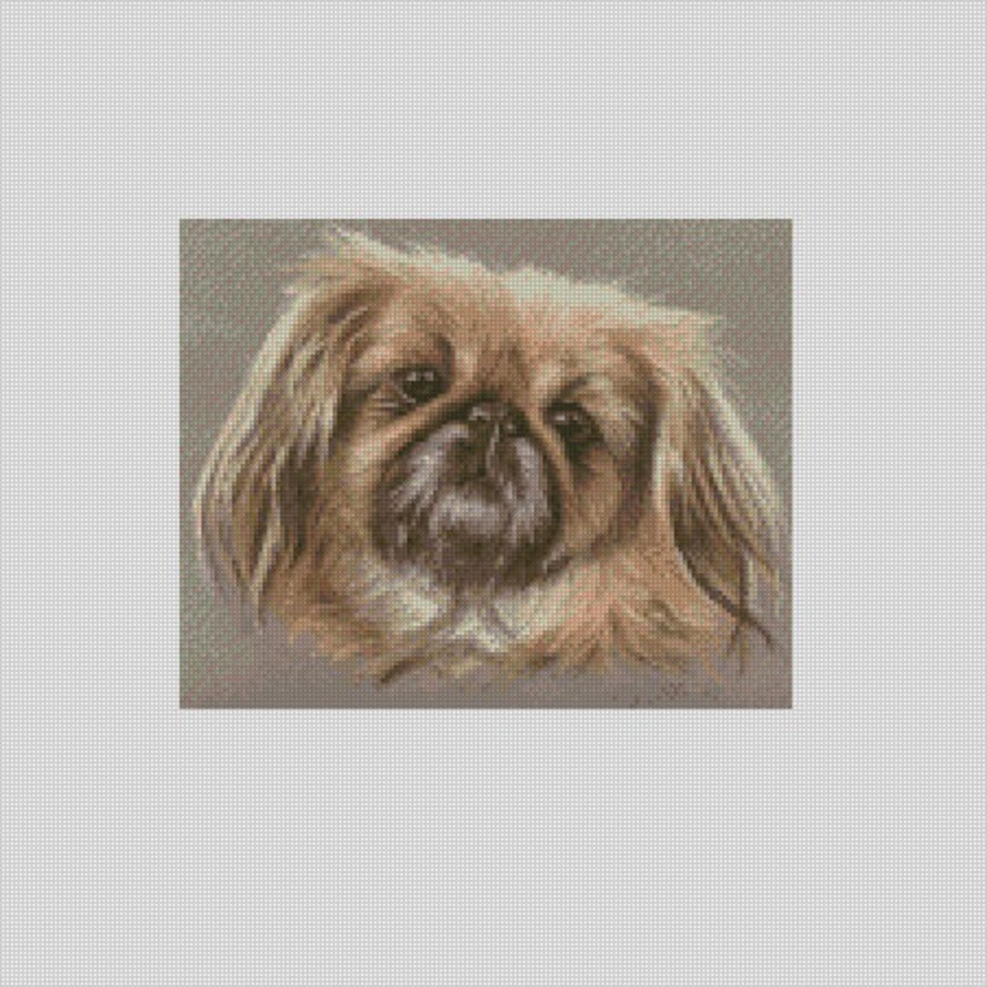 Pekingese Dog Cross Stitch Chart Instant Download PDF Pattern Keeper ...