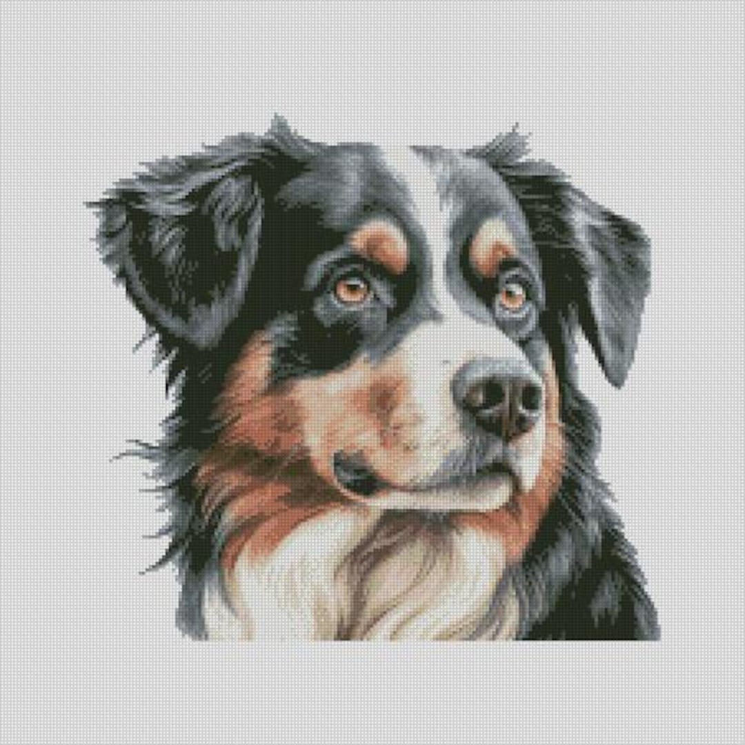 Australian Shepherd Dog 2 Cross Stitch Chart Instant Download PDF ...