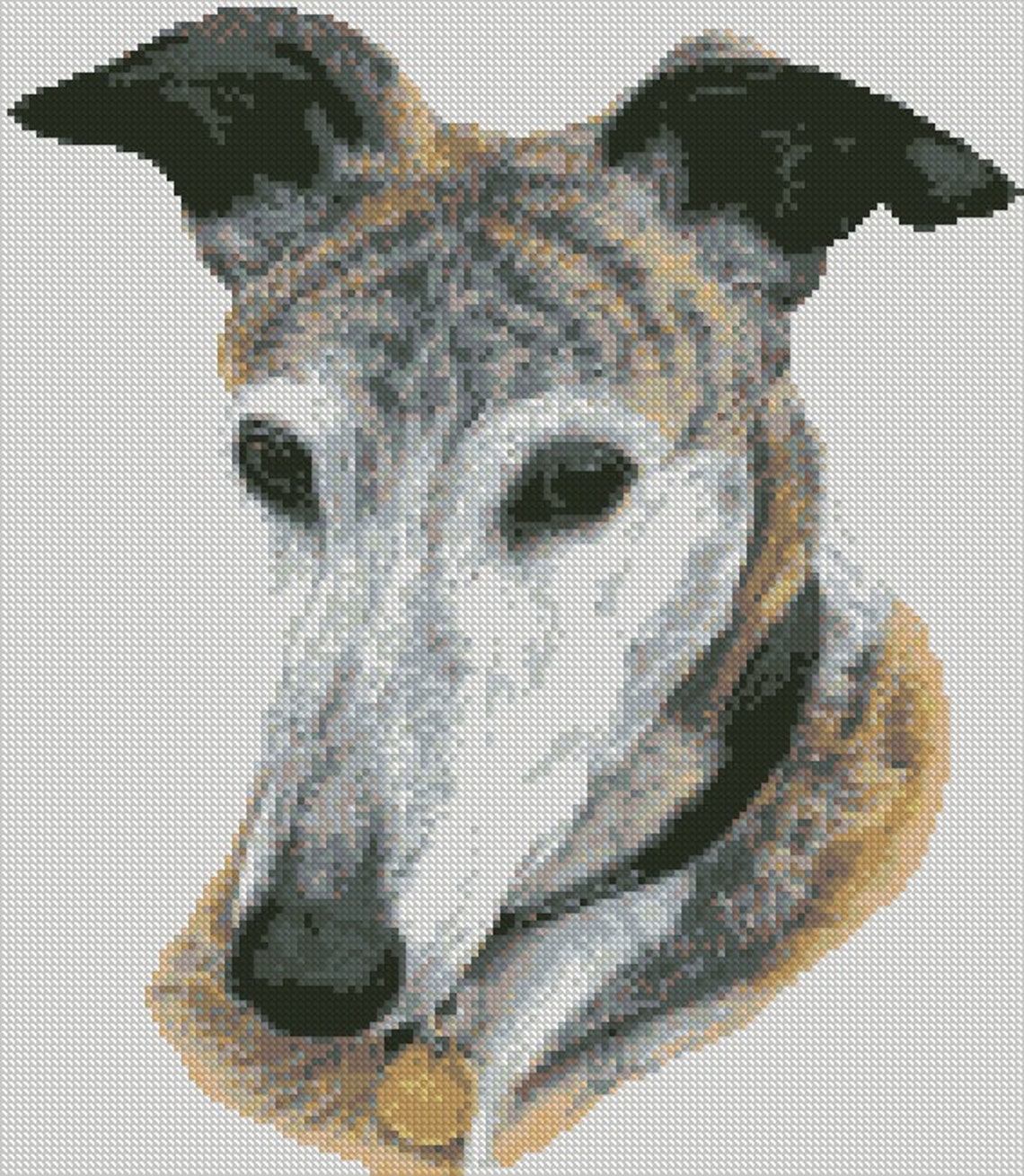 Cross Stitch Chart or Complete Kit Greyhound Dog Kitt - Etsy